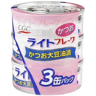 マルトネットスーパー店 / CGC ライトツナフレーク大きめまぐろオイル不使用 70g×3P